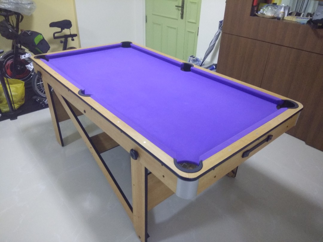 Beautiful Purple Pool Table 6ft x 3ft, Furniture & Home Living ...