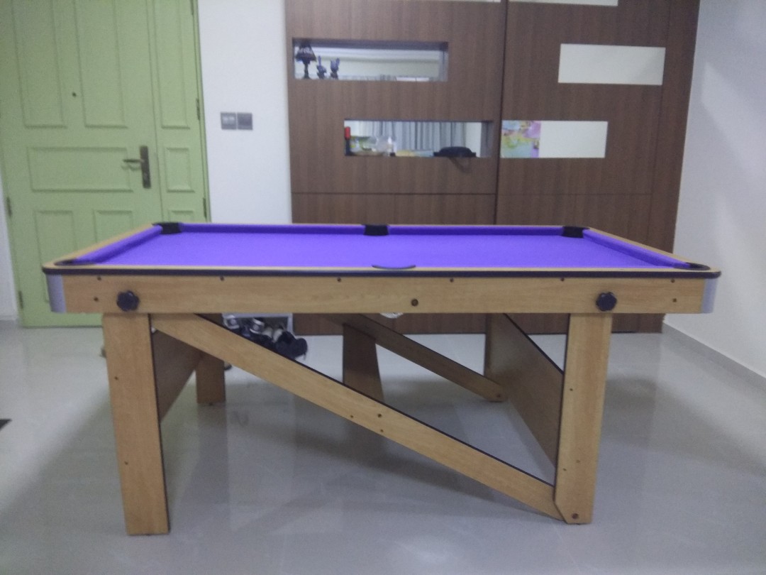 Beautiful Purple Pool Table 6ft x 3ft, Furniture & Home Living ...