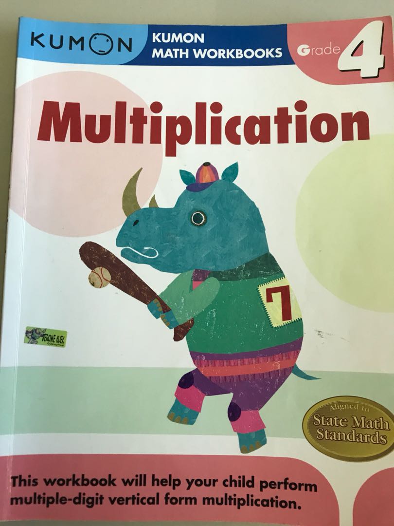 Kumon- Multiplication Grade 4, Hobbies & Toys, Books & Magazines ...