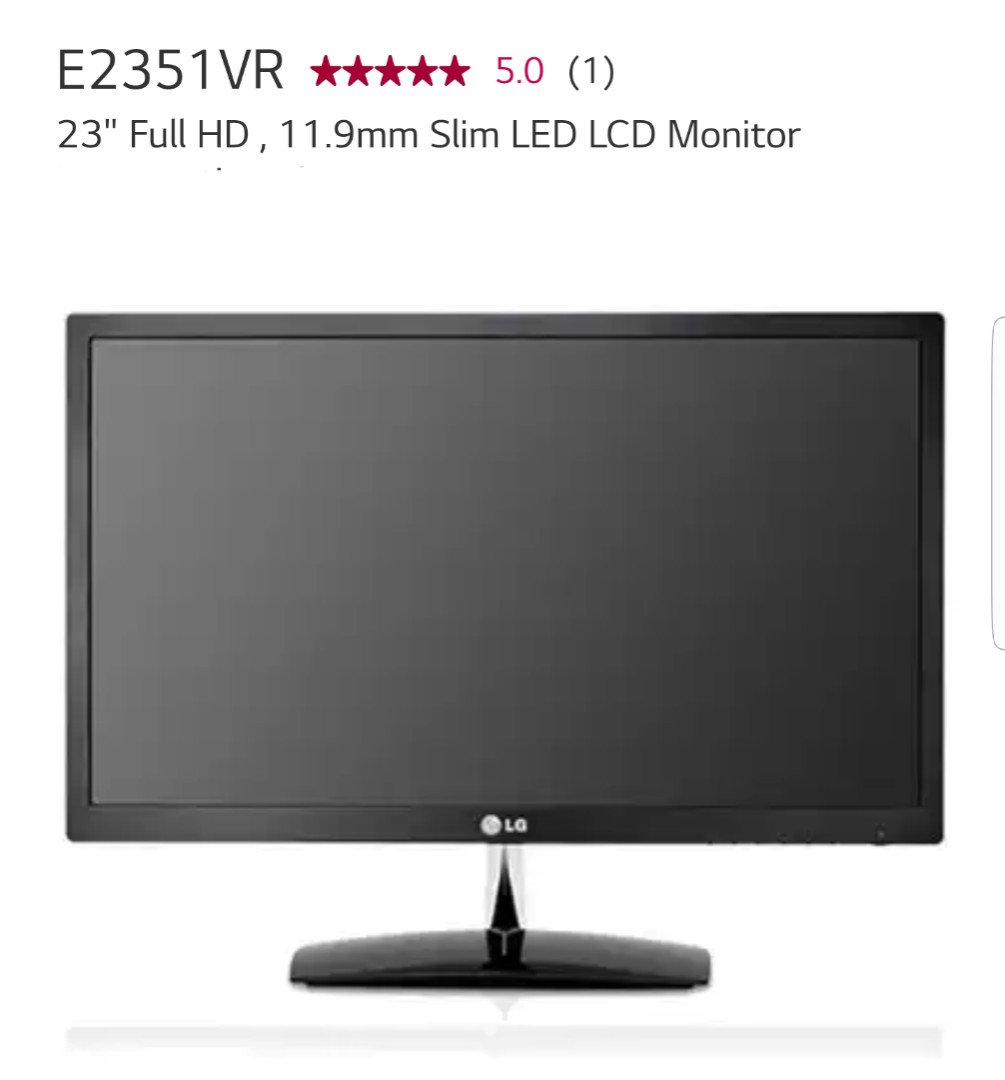 LG 23 inch monitor E2351, Computers & Tech, Parts & Accessories ...