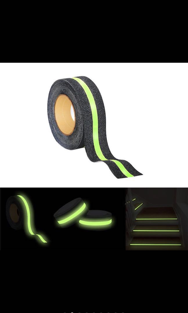 Luminous anti slip adhesive tape glowing strip stair step floor tape ...