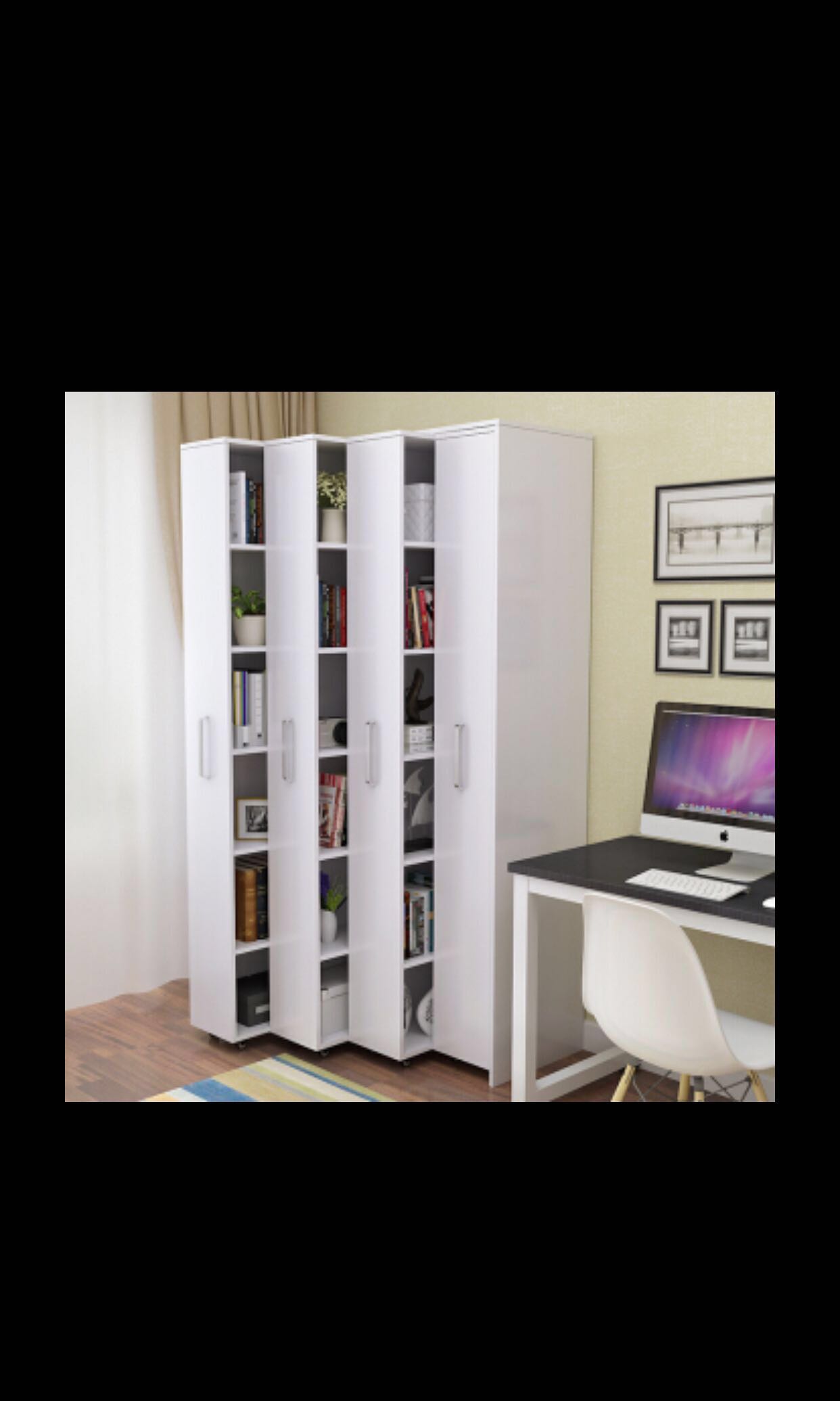 Preorder drawers push-pull Bookshelf , movable bookcase, Furniture ...
