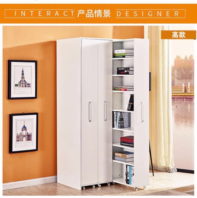 Preorder drawers push-pull Bookshelf , movable bookcase, Furniture ...