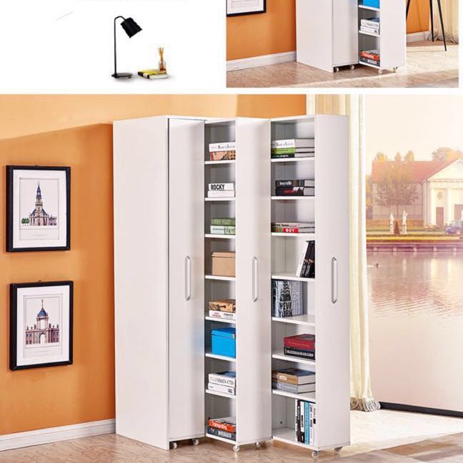 Preorder drawers push-pull Bookshelf , movable bookcase, Furniture ...