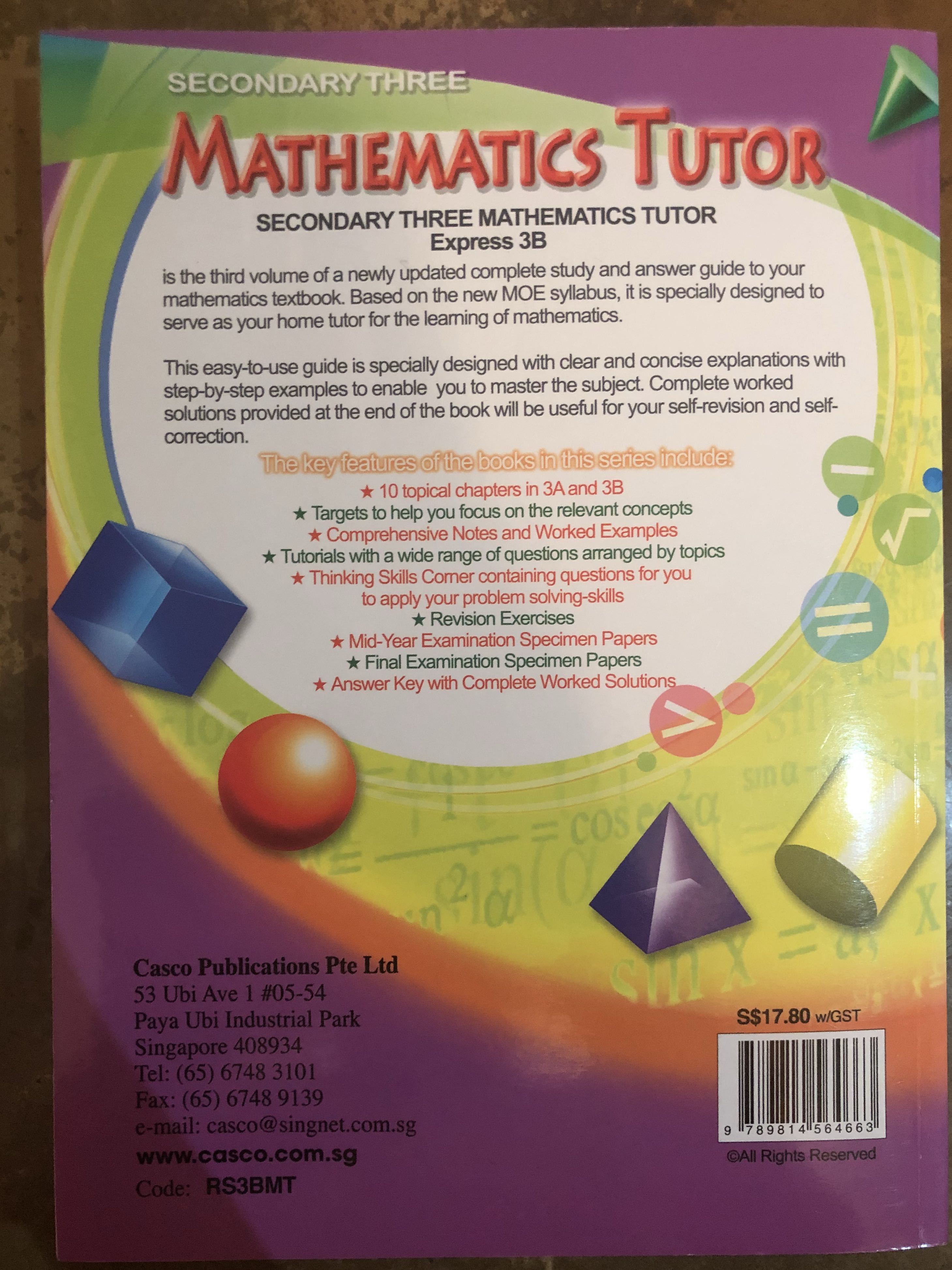 Secondary 3 Maths Guide Book, Hobbies & Toys, Books & Magazines ...