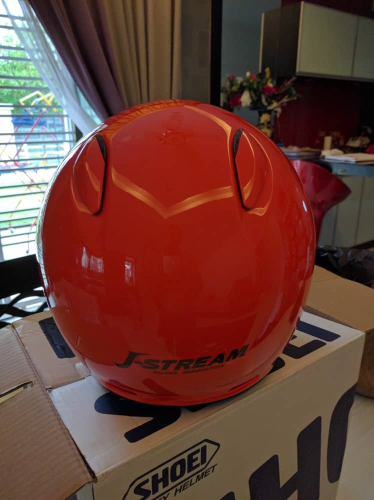 Shoei Jstream Orange, Auto Accessories on Carousell