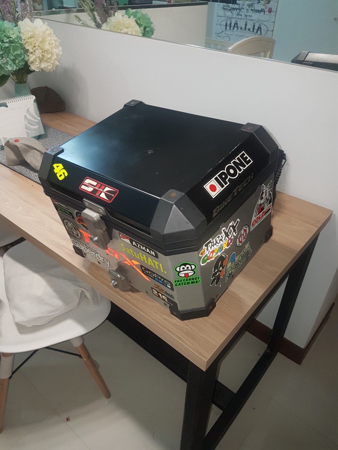 Trax box with baseplate, Motorcycles, Motorcycle Accessories on Carousell