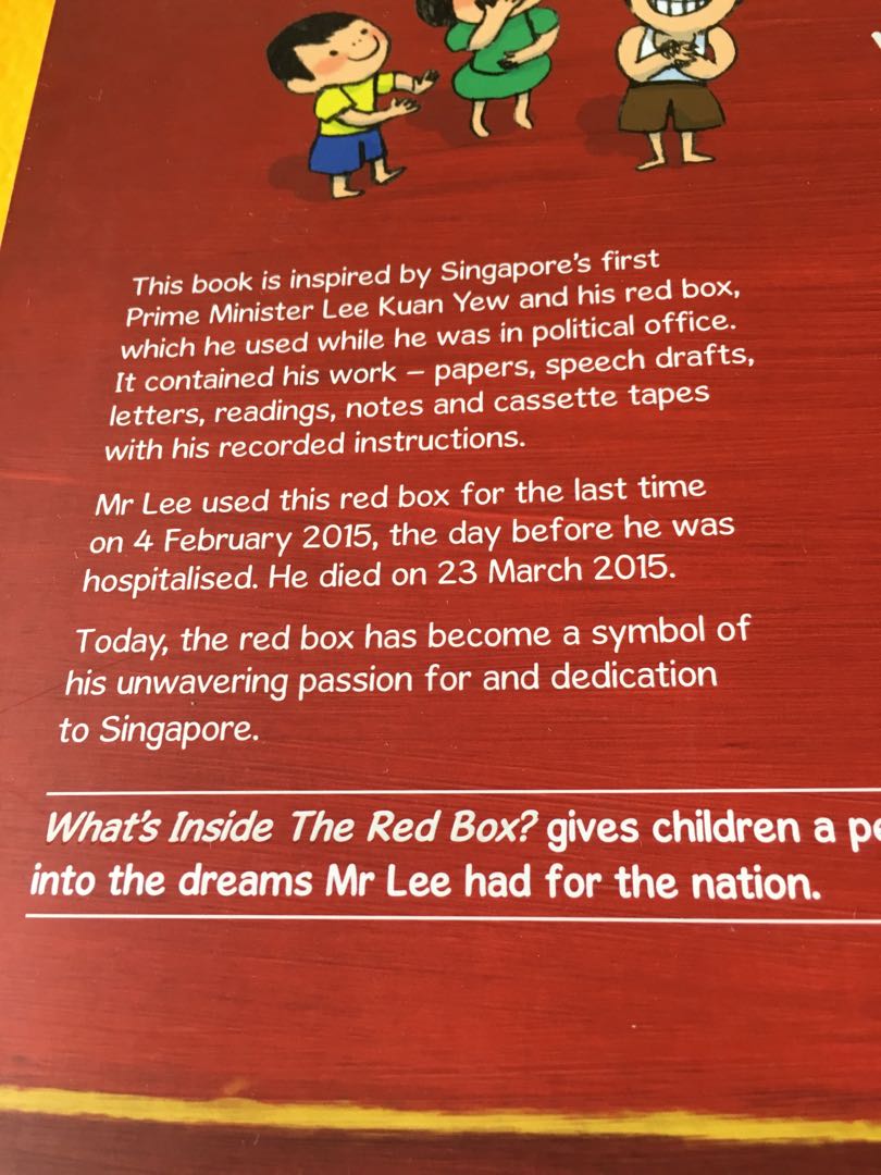 What's inside the red box? (Lee Kuan Yew), Hobbies & Toys, Books & Magazines, Children's Books ...