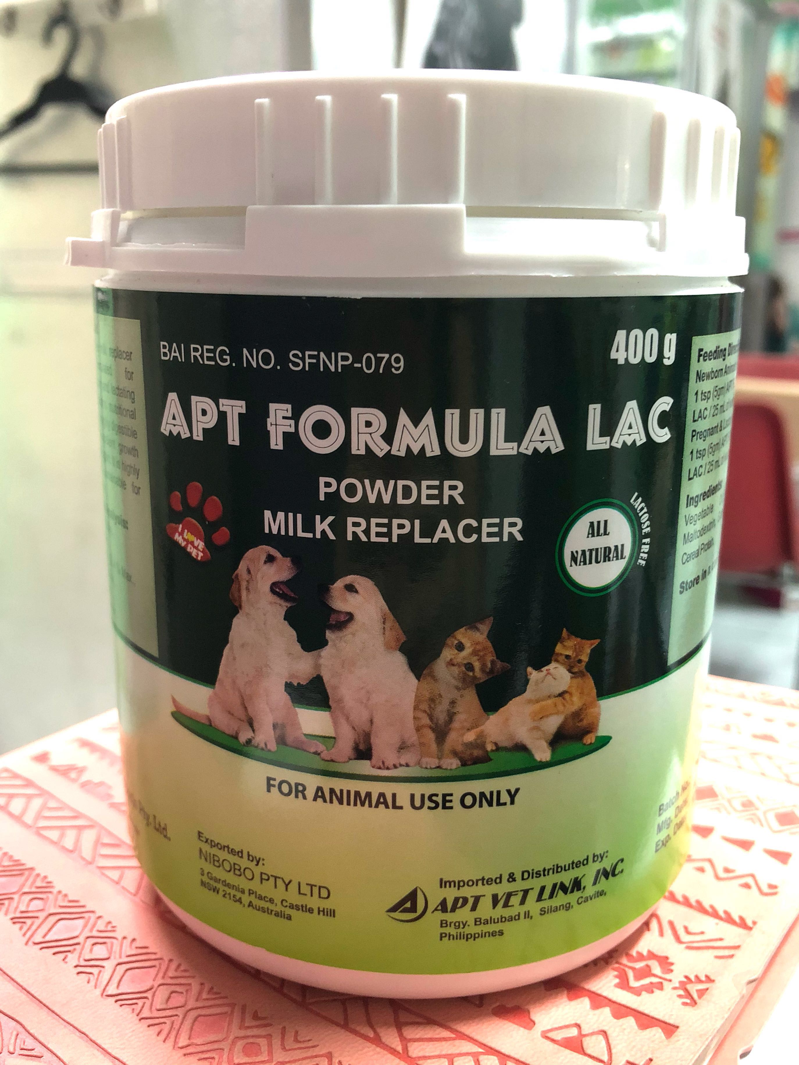 APT FORMULA LAC - powder milk replacer, Pet Supplies, Health & Grooming ...