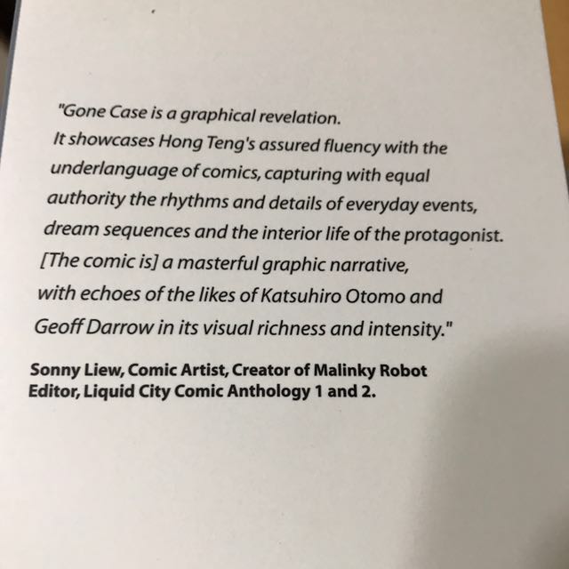 Gone Case - A Graphic Novel Book 1 (local Comic), Hobbies & Toys, Books ...