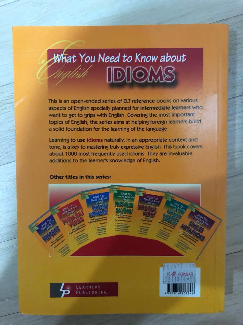 Idioms book, Hobbies & Toys, Books & Magazines, Children's Books on ...