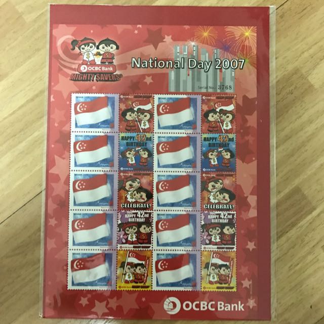 Ocbc Bank Mighty Savers National Day 2007 Stamp Collection Souvenir ...