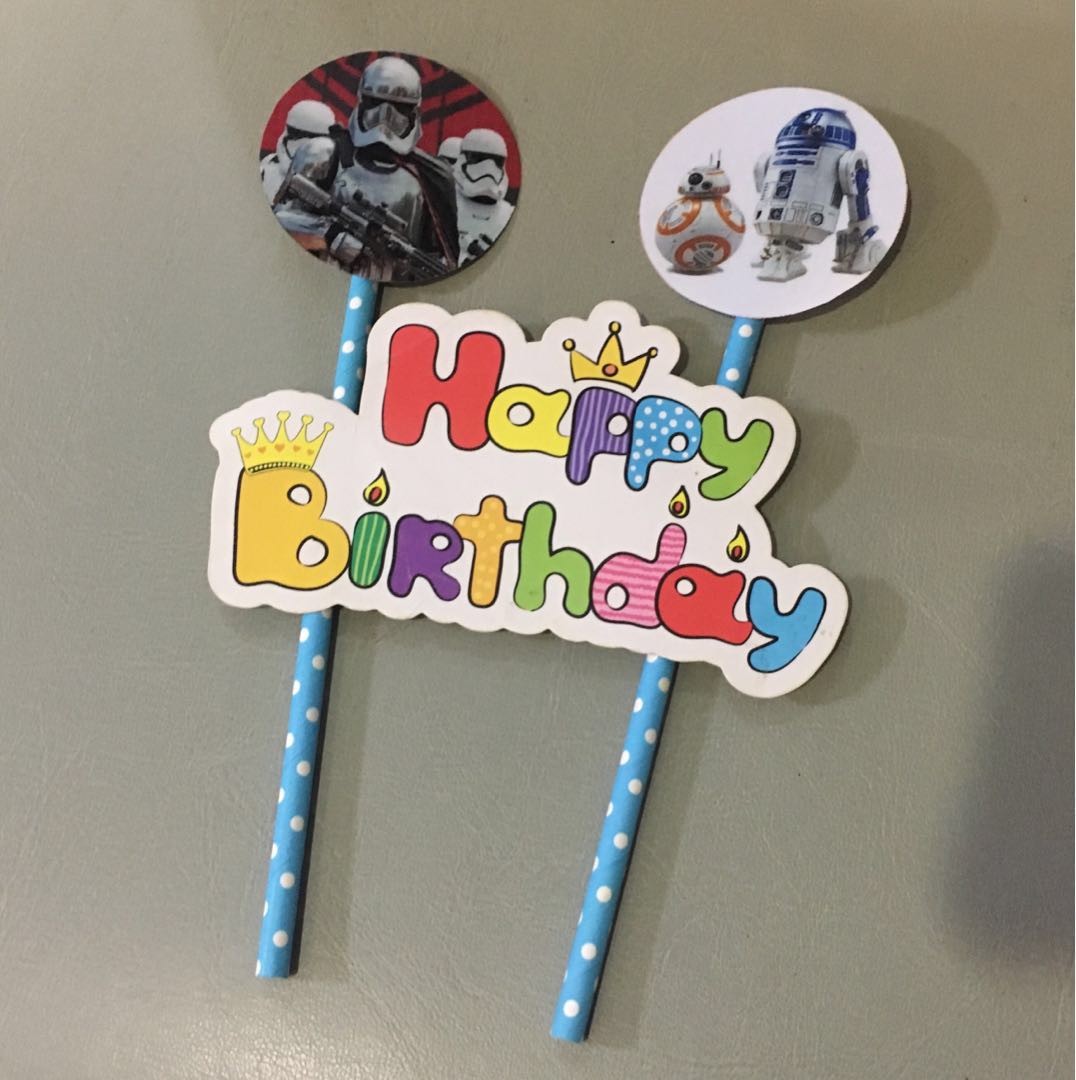 Star Wars Cake Topper, Hobbies & Toys, Toys & Games on Carousell