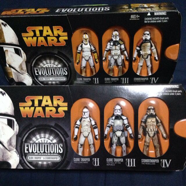 Star Wars Clone & Storm Trooper Evolutions Set, Hobbies & Toys, Toys ...