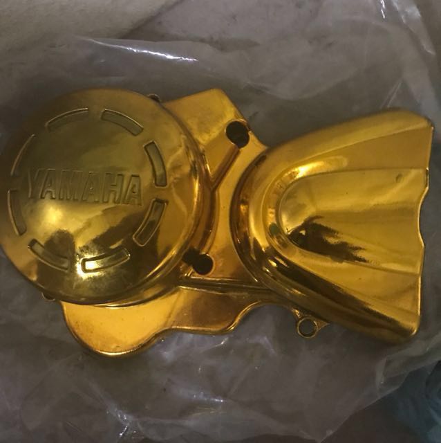 125z gold engine cover, Motorcycles, Motorcycle Accessories on Carousell