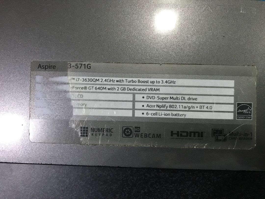 ACER Laptop 2012 Model, Computers & Tech, Laptops & Notebooks on Carousell