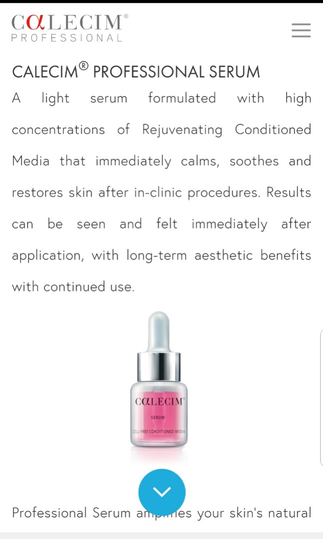 CALECIM PROFESSIONAL SERUM, Health & Nutrition, Health Supplements ...