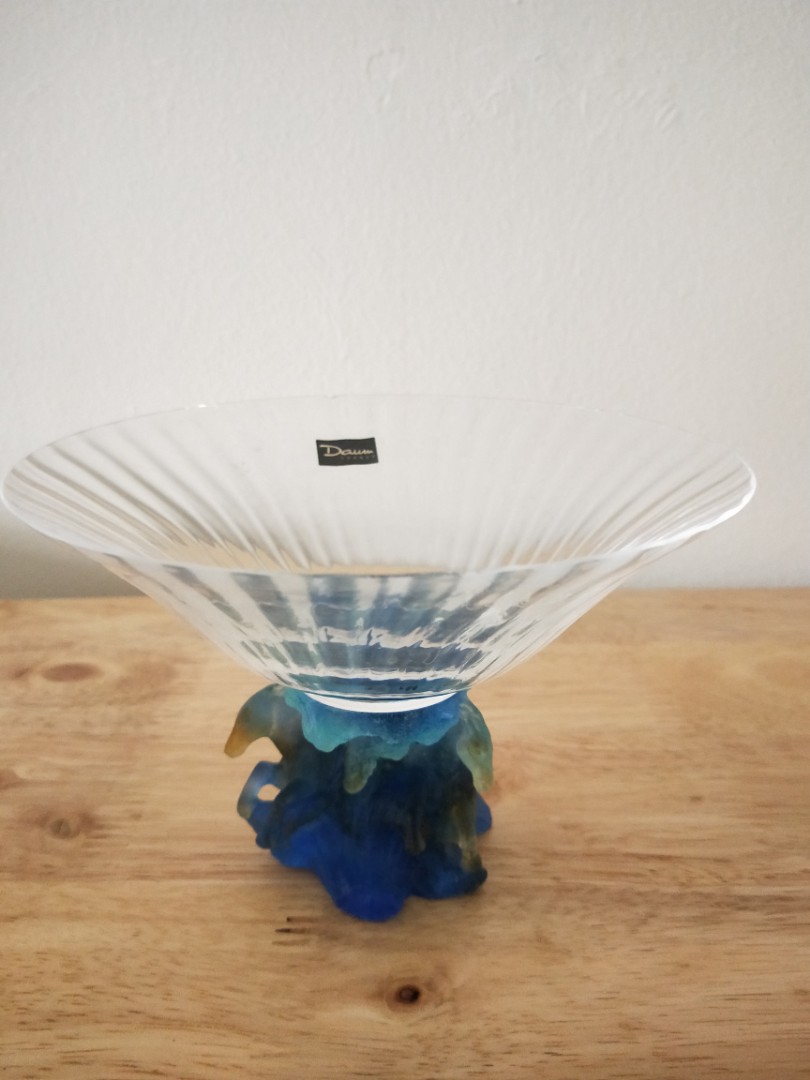 Daum Crystal Bowl, Furniture & Home Living, Home Decor, Vases ...