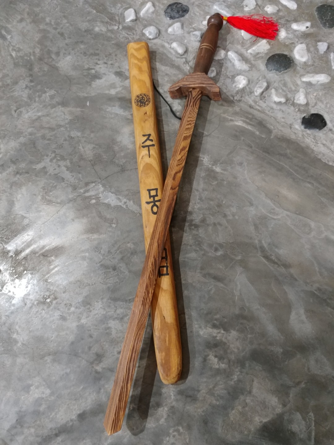 Korean Handmade Full Wooden Sword, Babies & Kids, Baby Nursery & Kids ...