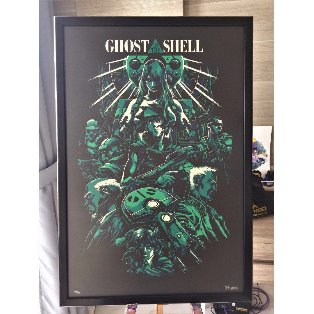 Limited Edition Ghost in The Shell Poster and snap frame, Furniture ...