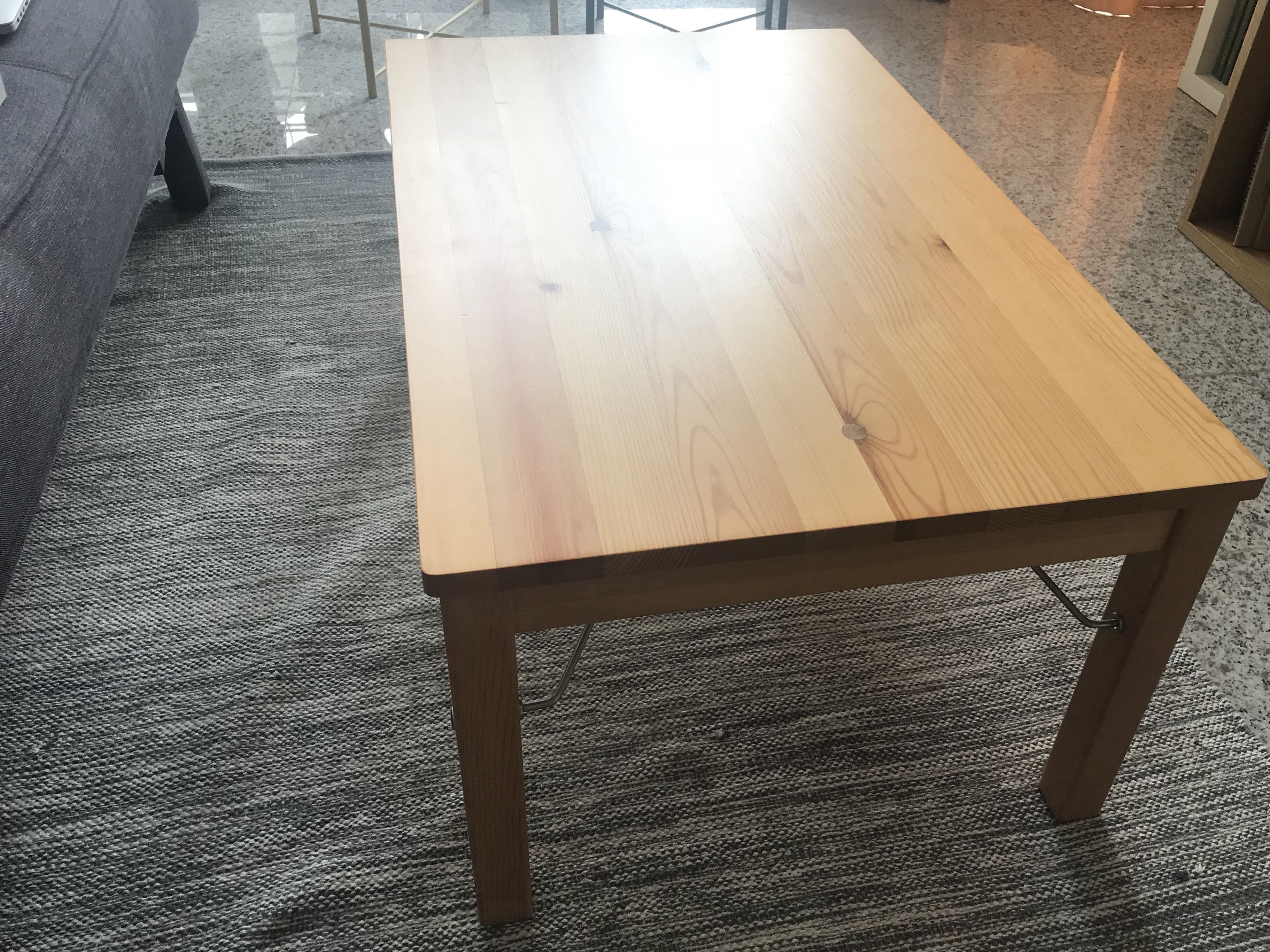 MUJI Pine Folding Low Table, Furniture & Home Living, Furniture, Tables ...