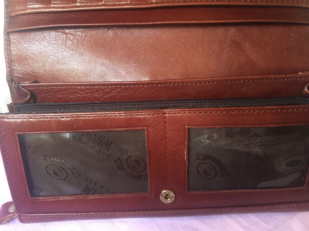 Original McJIM Ladies Long wallet (genuine leather), Women's Fashion ...