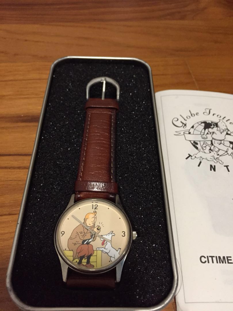 RARE AND VINTAGE! Official Tintin And Snowy Citime Globe Trotter Series ...