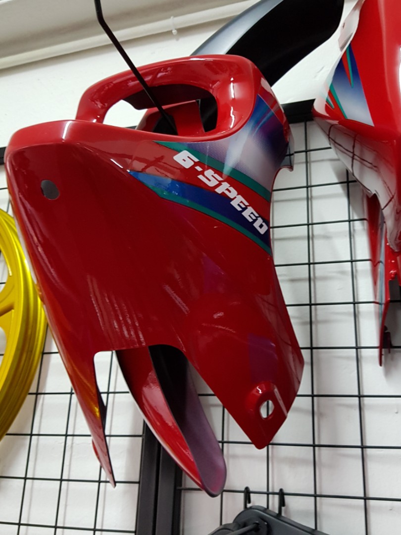 RXZ 135 YAMAHA COVERSET OEM WITH TANK BOSCH RED 6 SPEED, Motorcycles ...