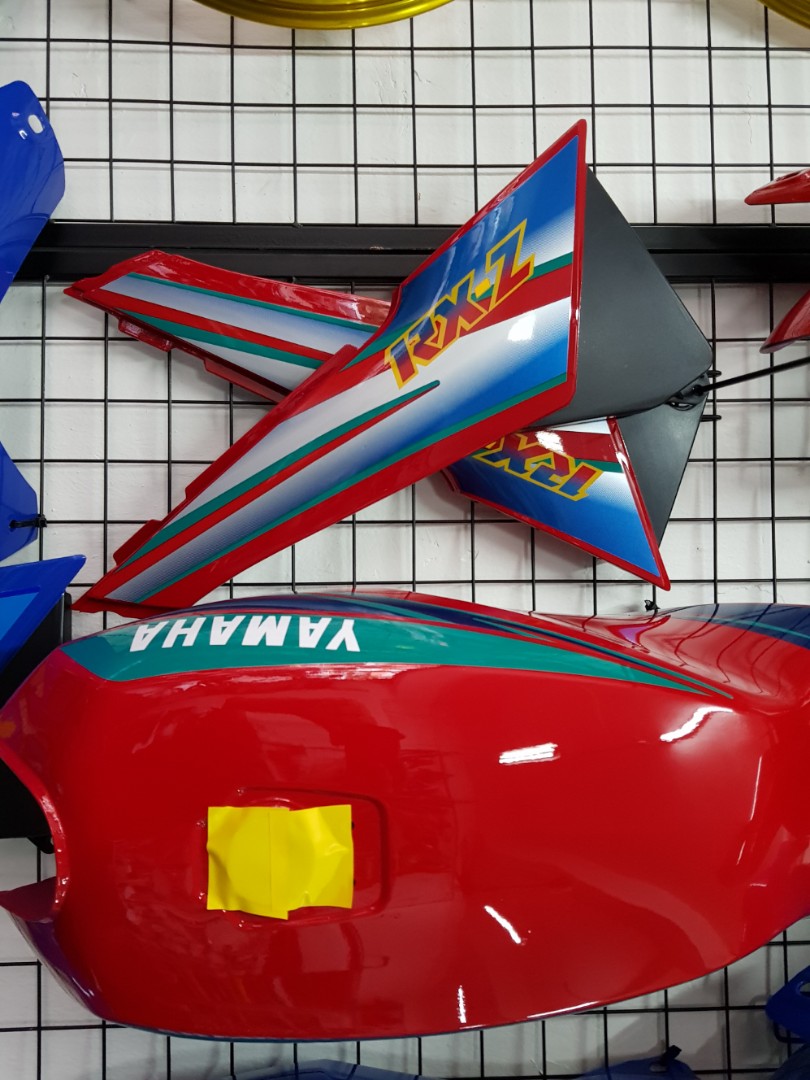 RXZ 135 YAMAHA COVERSET OEM WITH TANK BOSCH RED 6 SPEED, Motorcycles ...