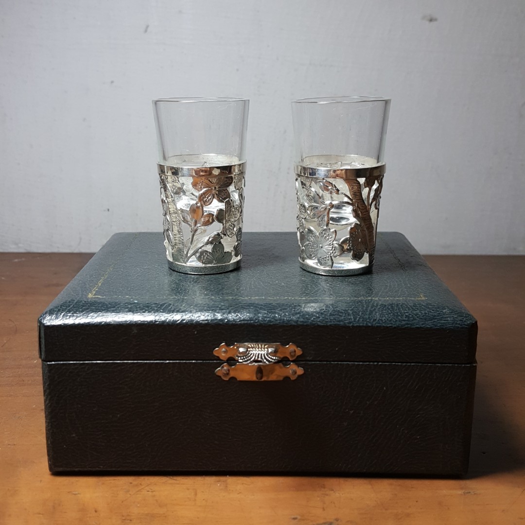 Vintage Shot Glasses Japanese Antique Sterling Silver, Hobbies & Toys ...