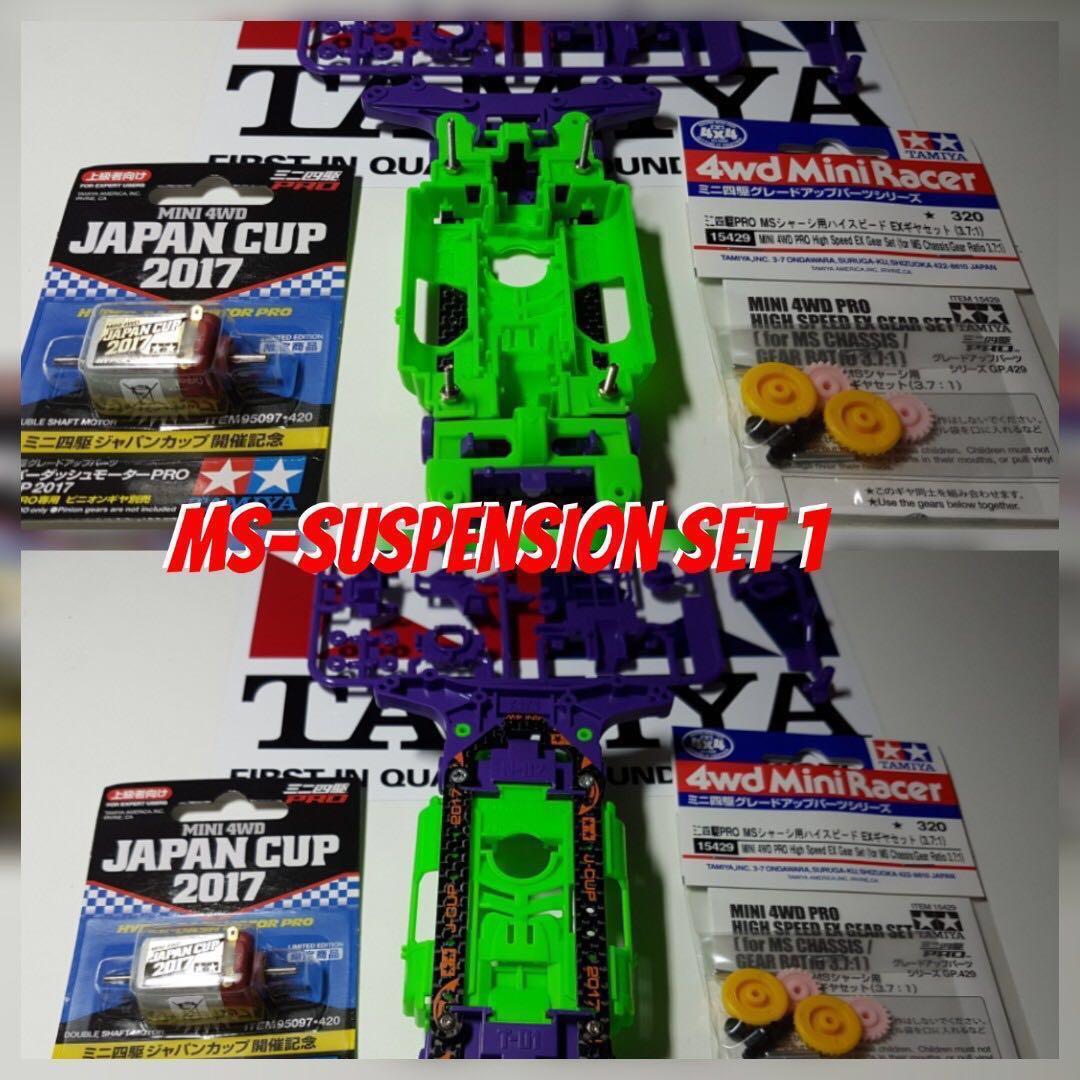[Mini 4WD] Tamiya Combined MS Chassis with Suspension Set, Hobbies ...