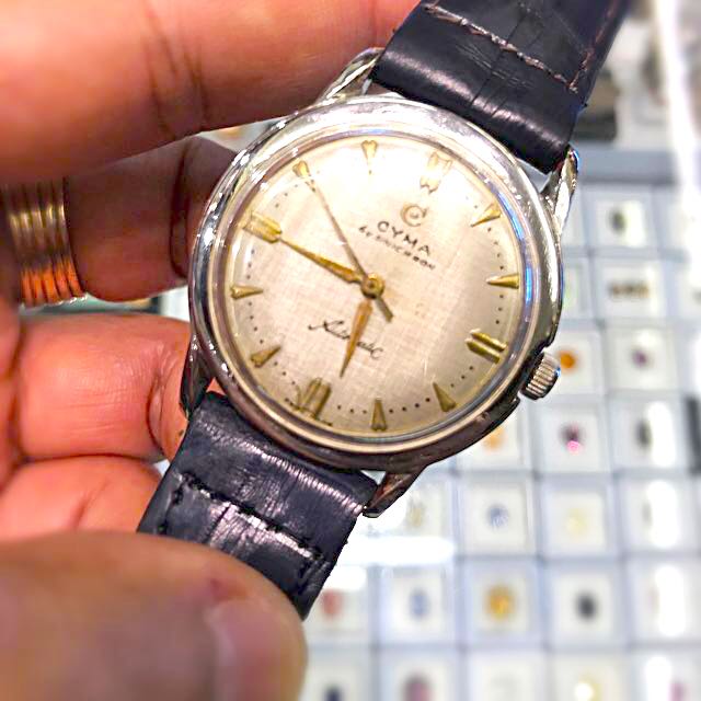 Vintage 1960's Cyma Automatic Bumper Watch, Luxury, Watches on Carousell