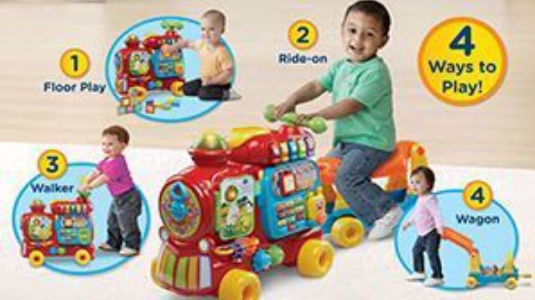 BN VTech Sit-to-Stand 4-in-1 Ultimate Push & Ride On Alphabet Train ...