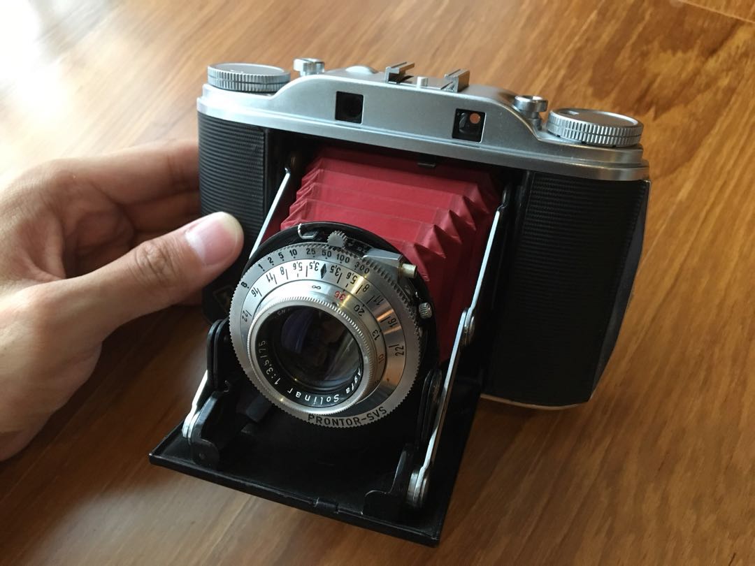 Agfa Isolette III f3.5 75mm Solinar Medium Format 6x6 Compact Vintage ...