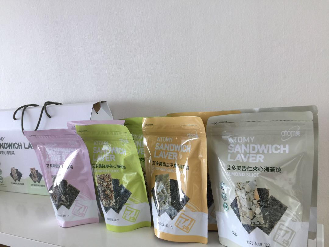 Atomy Seaweed Sandwich Laver, Health & Nutrition, Health Supplements ...