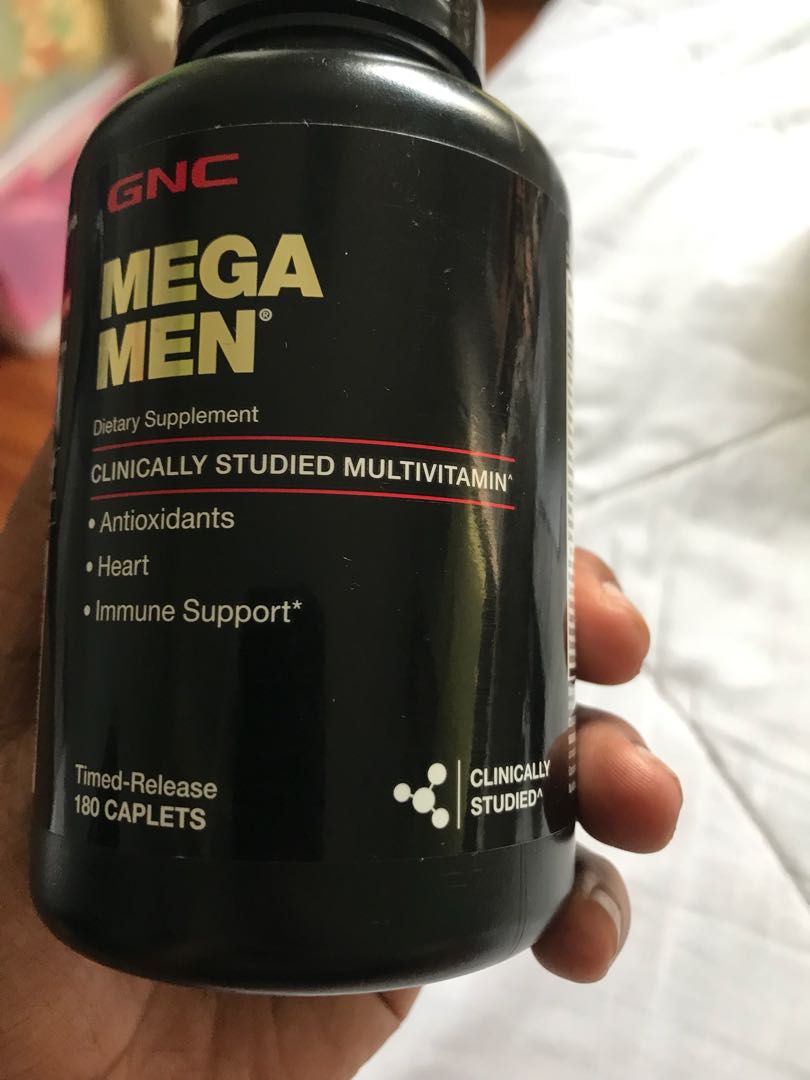 GNC MEGA MEN MULTIVITAMIN, Health & Nutrition, Health Supplements ...