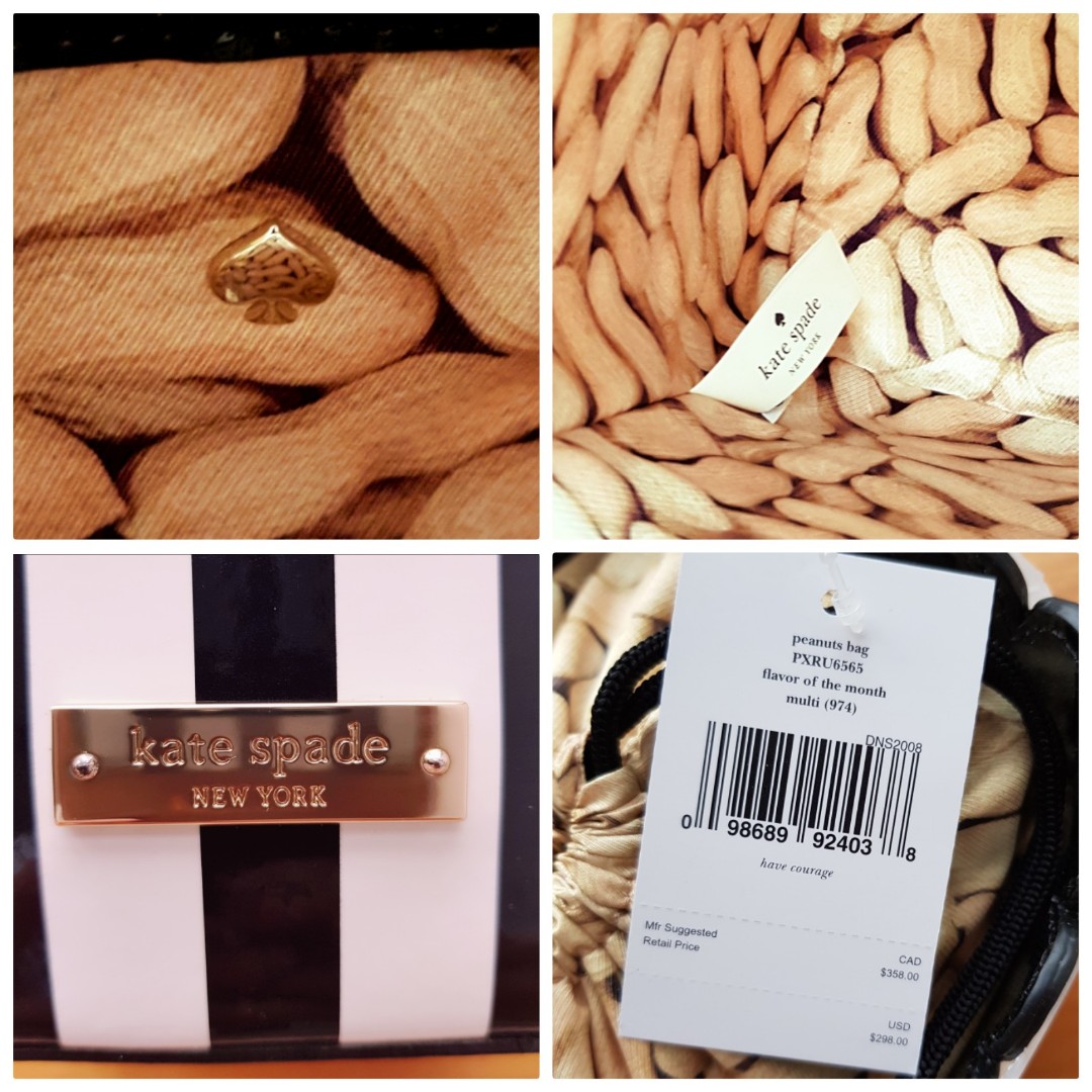 Limited Edition Kate Spade Flavor of the Month Peanuts Bag (Sold out in ...