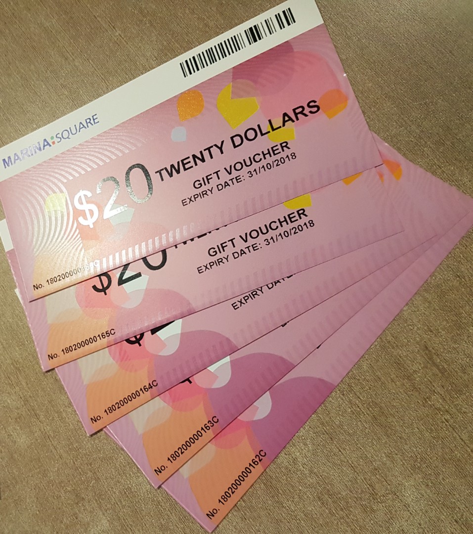 Marina Square Gift Vouchers - $100, Tickets & Vouchers, Vouchers on ...
