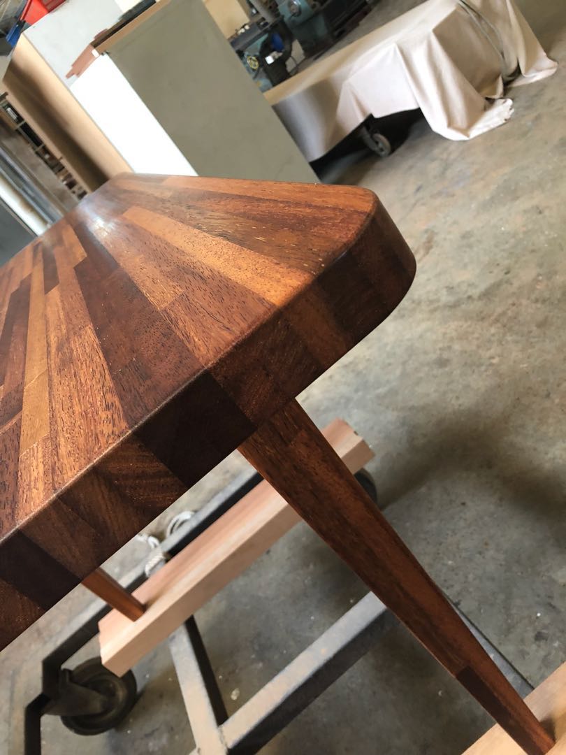 Merbau Finger Joint Dining Table, Furniture & Home Living, Furniture ...