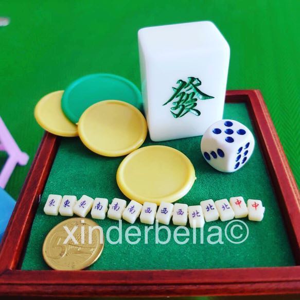 Mini Miniature Mahjong Sets, Furniture & Home Living, Home Decor, Other ...