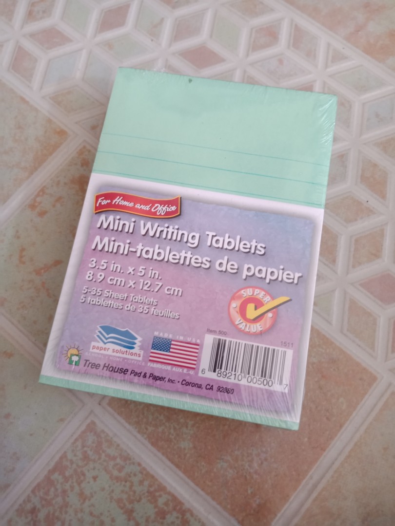 Mini Writing Tablets, Hobbies & Toys, Stationary & Craft, Craft ...