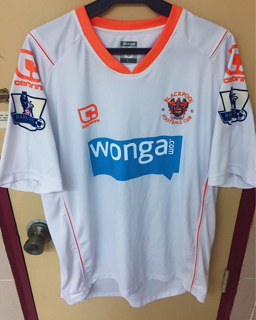 Original CARBRINI Blackpool FC Football Soccer Jersey Shirt Size Large ...