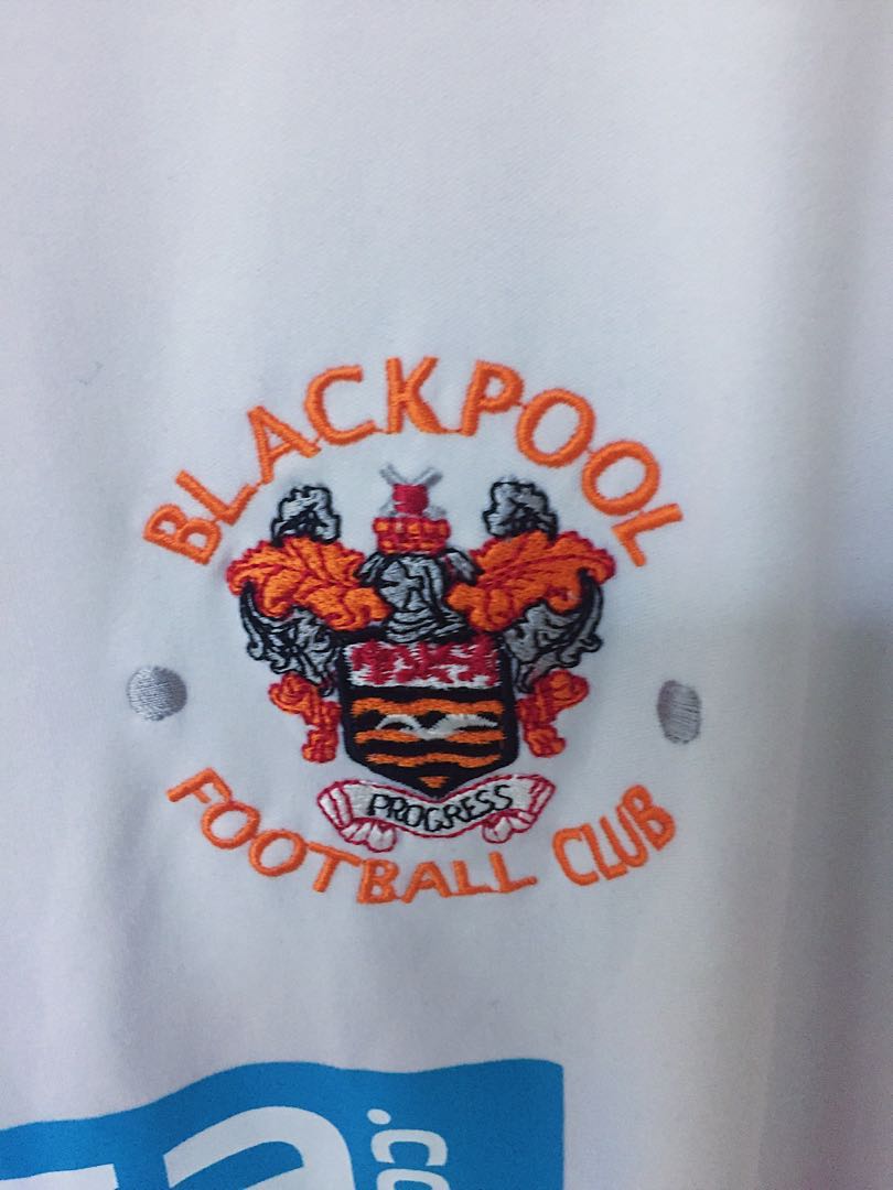 Original CARBRINI Blackpool FC Football Soccer Jersey Shirt Size Large ...