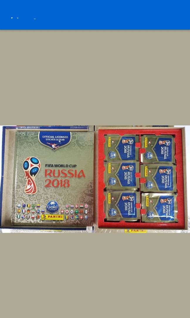 Panini World Cup 2018 gold edition special limited edition hardcover ...