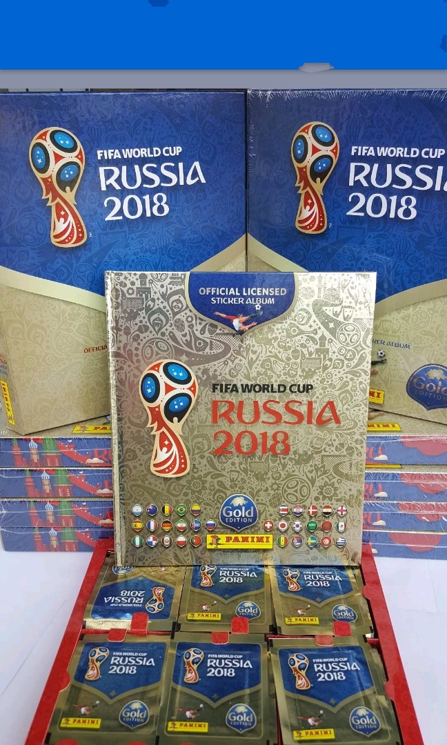 Panini World Cup 2018 gold edition special limited edition hardcover ...