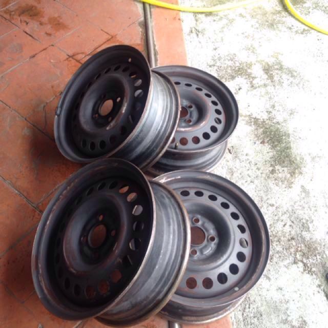 Rim besi 15", Auto Accessories on Carousell