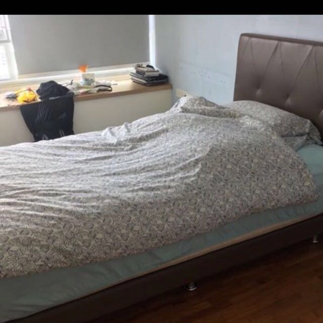Slumberland Super single bed and frame, Furniture & Home Living ...