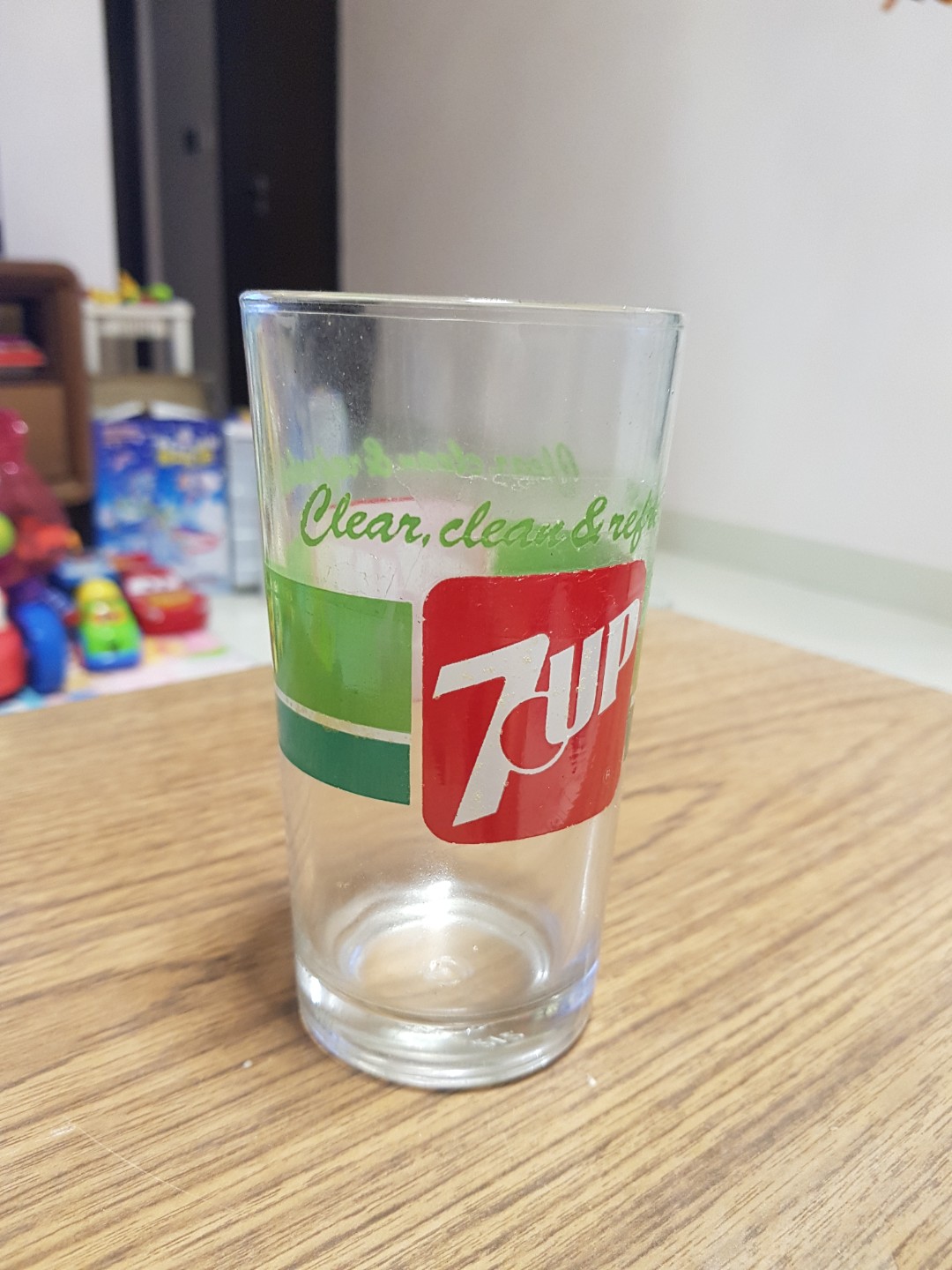 7 Up glass. NOS., Furniture & Home Living, Kitchenware & Tableware ...