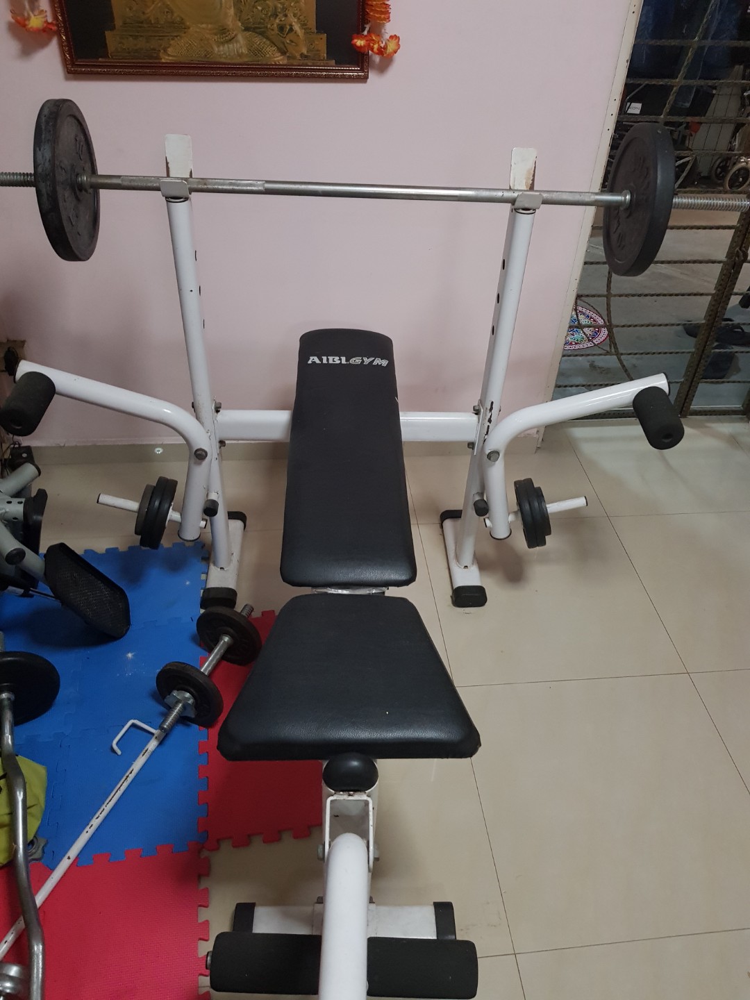 AIBI Gym Bench negotiable, Sports Equipment, Exercise & Fitness, Cardio ...