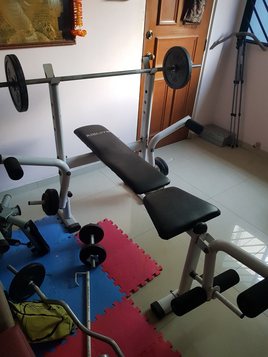 AIBI Gym Bench negotiable, Sports Equipment, Exercise & Fitness, Cardio ...